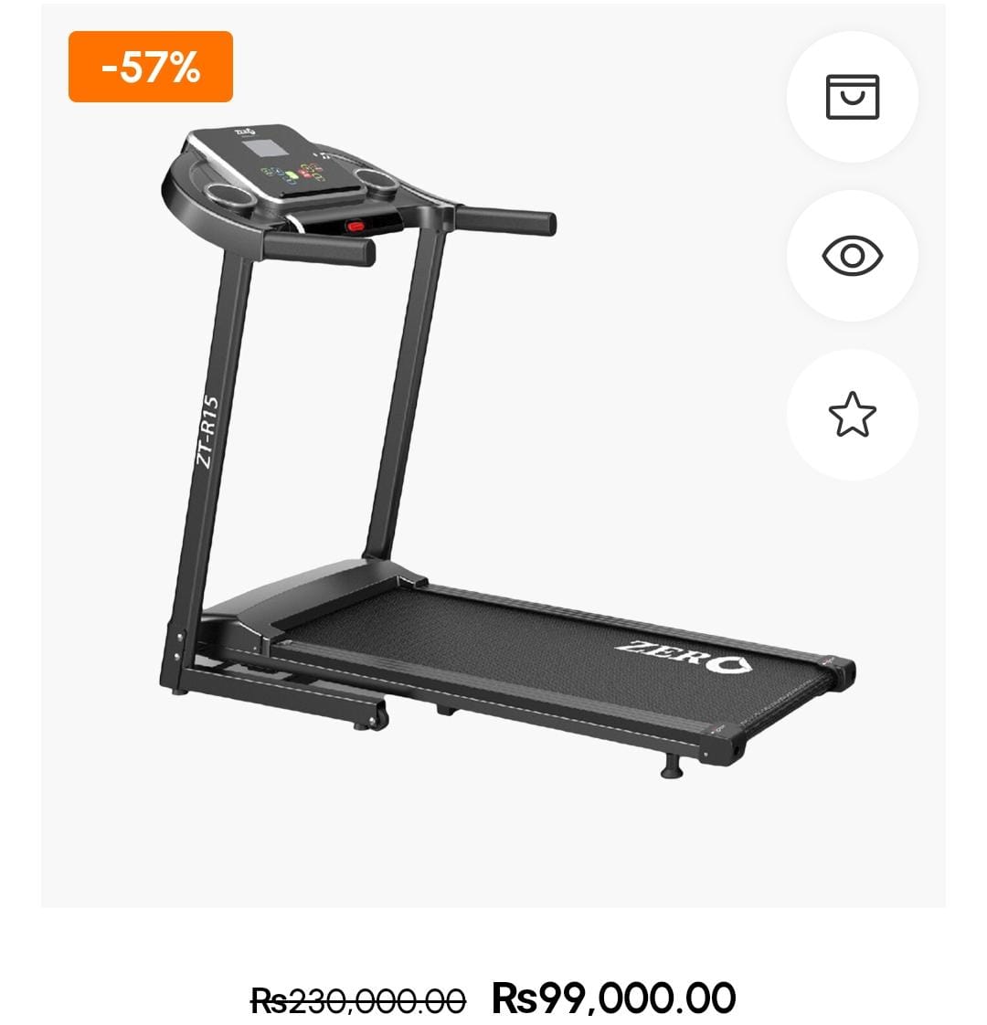 zero treadmill ZT-15 | Track Fit